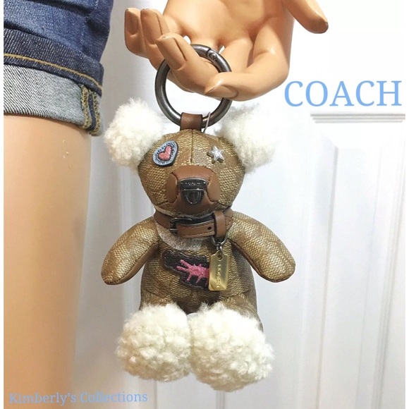 Coach | Accessories | Coach Keith Haring Teddy Bear Key Chain Fob Charm ...